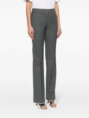 Moschino Straight Virgin Wool Tailored Trousers