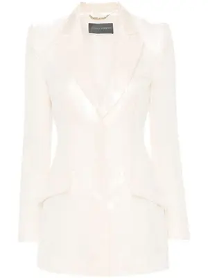 Alberta Ferretti Sequin Blazer - Neutrals