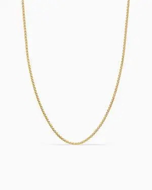 David Yurman 18k Yellow Gold Box Chain Necklace - All 18k Yellow Gold