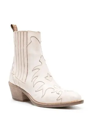 Sartore Leather Cowboy Boots - Neutrals