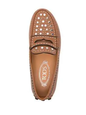 TOD'S Stud-embellished Loafers