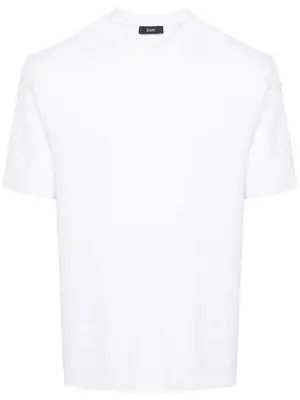 Herno Logo-plaque Cotton T-shirt - White