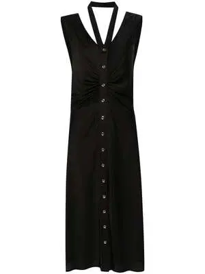 Pinko Button Detailed Cocktail Dresses