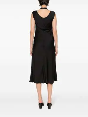 Pinko Ruched-detail Midi Dress