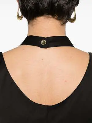 Pinko Ruched-detail Midi Dress