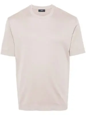 Herno Logo-plaque Cotton T-shirt - Brown