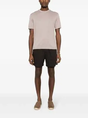 Herno Logo-plaque Cotton T-shirt - Brown