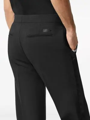 Versace Logo Appliqué Tapered Chino Trousers
