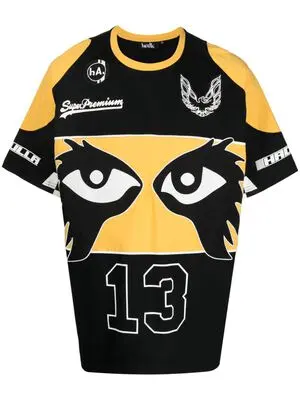 HACULLA. Super Premium Racer Panelled T-shirt - Black