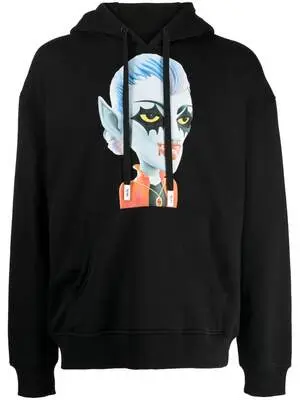 HACULLA. Matilda-print Cotton Hoodie