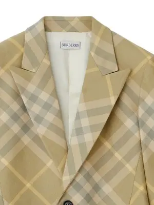 Burberry Checked Tailored Blazer