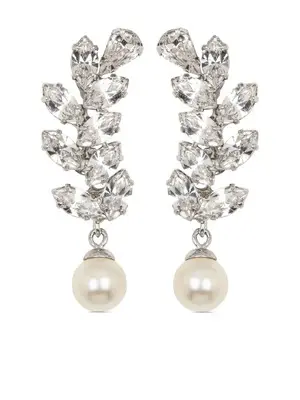 JENNIFER BEHR Verla Crystal Earrings - Silver
