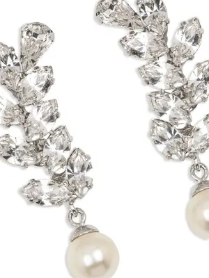 JENNIFER BEHR Verla Crystal Earrings - Silver