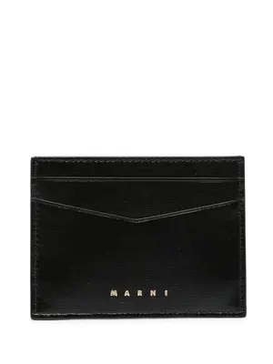 Marni Logo-debossed Cardholder - Black