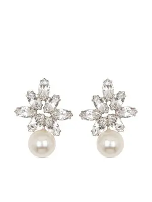 JENNIFER BEHR Liza Pearl Earrings - Silver
