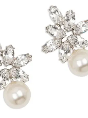 JENNIFER BEHR Liza Pearl Earrings - Silver