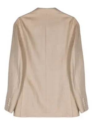 Brunello Cucinelli Linen Blend Single-breasted Blazer