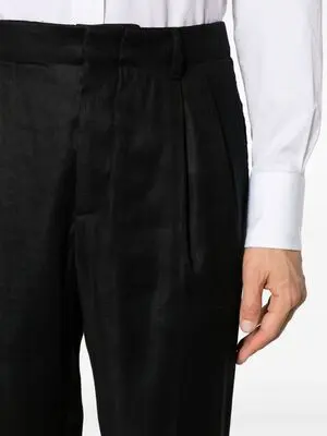 LARDINI Tapered-leg Twill Trousers