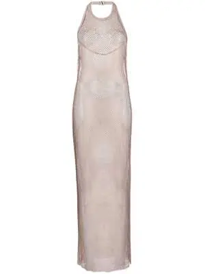 Simkhai Inaya Halterneck Maxi Dress - Pink