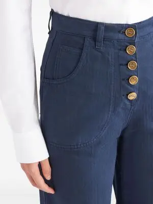 Etro High-rise Flared Jeans - Blue