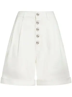 Etro Cotton Bermuda Shorts - White