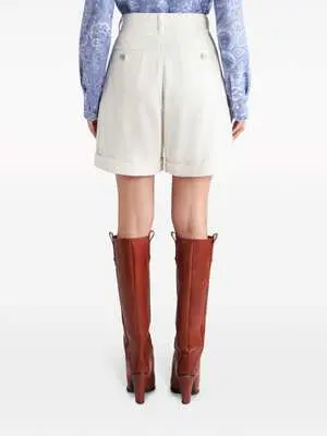 Etro Cotton Bermuda Shorts - White