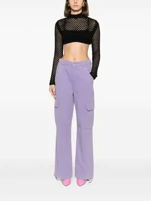 Moschino Perforated Crop Top