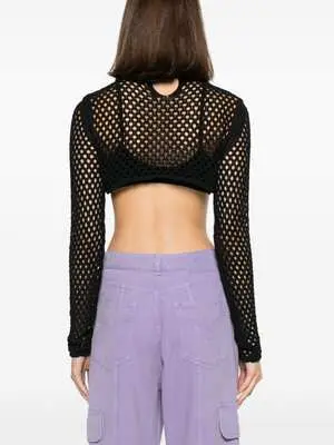 Moschino Perforated Crop Top