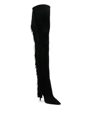 STUART WEITZMAN 100mm Ultra Fringe Over-the-knee Boots
