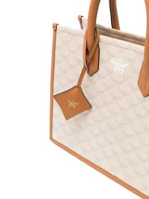 Mcm Medium Himmel Lauretos Tote Bag