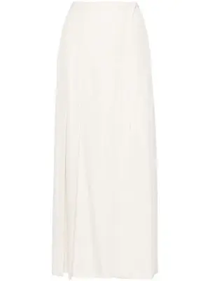 TOTEME Pleated Crepe Wrap Skirt
