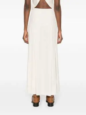 TOTEME Pleated Crepe Wrap Skirt