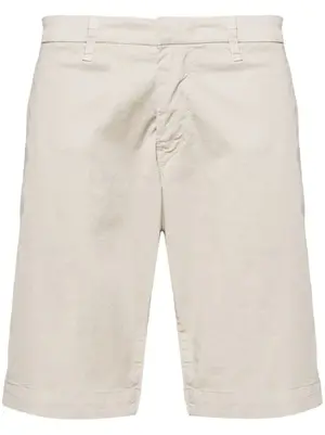 FAY Logo-patch Bermuda Shorts - Neutrals