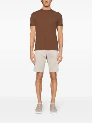 FAY Logo-patch Bermuda Shorts - Neutrals