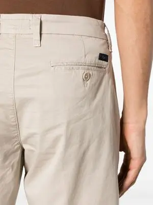 FAY Logo-patch Bermuda Shorts - Neutrals