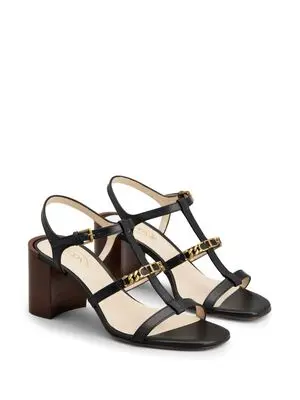 TOD'S Logo-plaque Leather Sandals