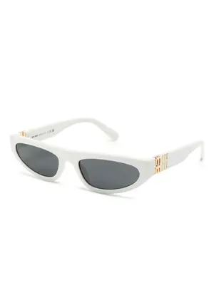 Miu Miu Glimpse Cat-eye Sunglasses - White