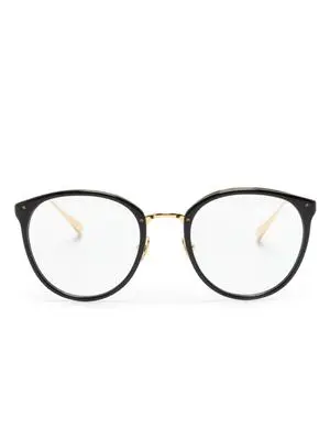 Linda Farrow Calthorpe Oval-frame Glasses - Black