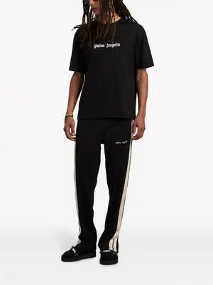 Palm Angels Logo-print Cotton T-shirt - Black