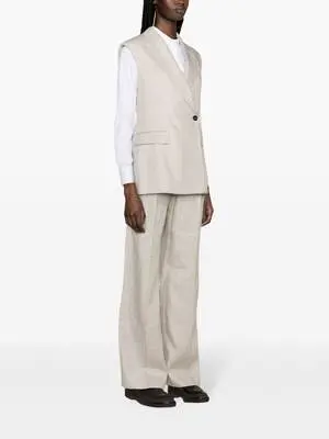 Brunello Cucinelli Metallic-threading Sleeveless Blazer