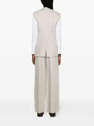 Brunello Cucinelli Metallic-threading Sleeveless Blazer