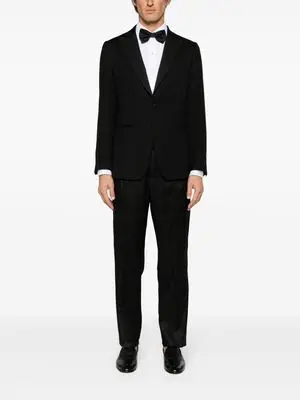 LARDINI Single-breasted Wool-blend Blazer