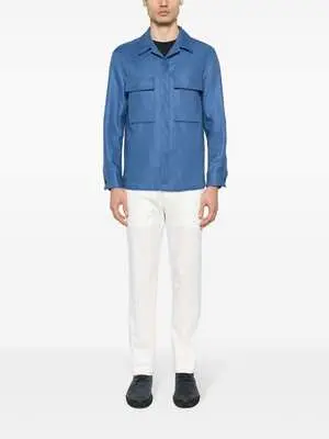 Zegna Twill Stretch-cotton Trousers