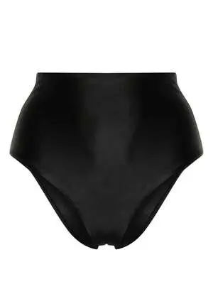 Raquel Diniz X Lenny Niemeyer High-waisted Bikini Bottoms - Black