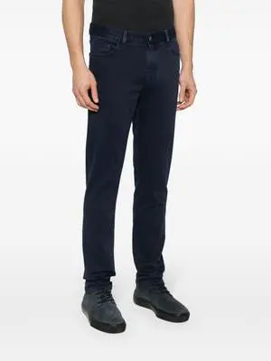 Zegna Logo Patch Mid-rise Jeans