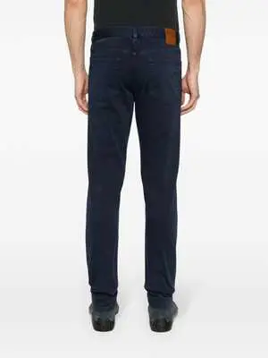 Zegna Logo Patch Mid-rise Jeans