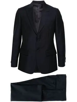 LARDINI Single-breasted Wool Blend Suit