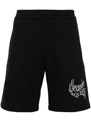 Alexander McQueen Logo-embroidered Track Shorts
