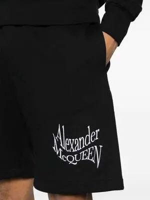 Alexander McQueen Logo-embroidered Track Shorts