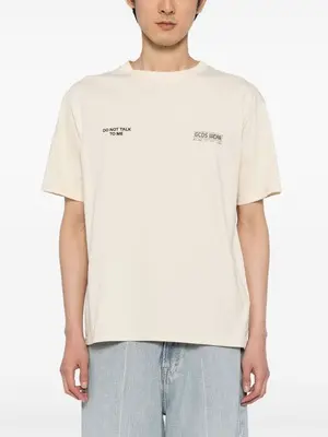 Gcds Slogan-print Cotton T-shirt